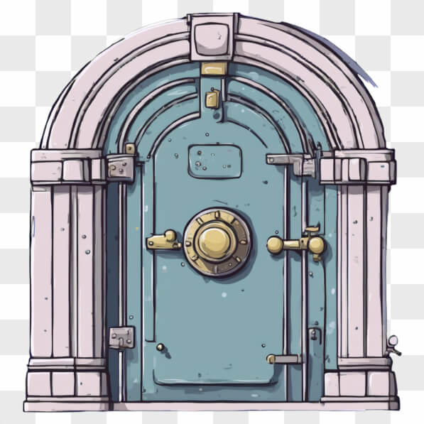 Download Stylized Vault Door Cartoons Online - Creative Fabrica