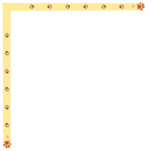 Download Decorative Paw Print Border Borders & Corners Online ...