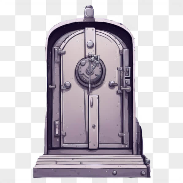 Download Vault Door with Lock Mechanism Cartoons Online - Creative Fabrica