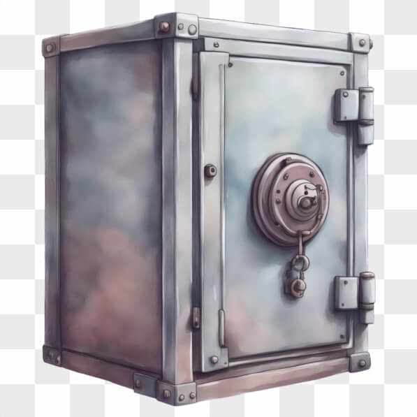 Download Metal Safe with Combination Lock Cartoons Online - Creative ...