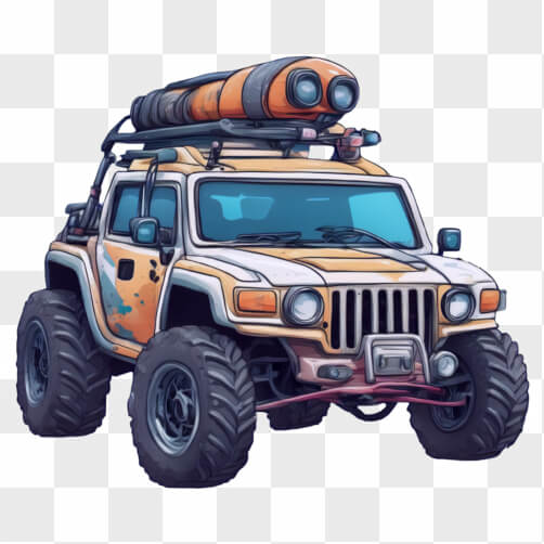 Download Rugged Off-Road Vehicle Ready for Adventure Cartoons Online ...