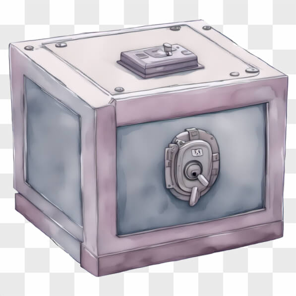 Download Metal Safe with Combination Lock Cartoons Online - Creative ...