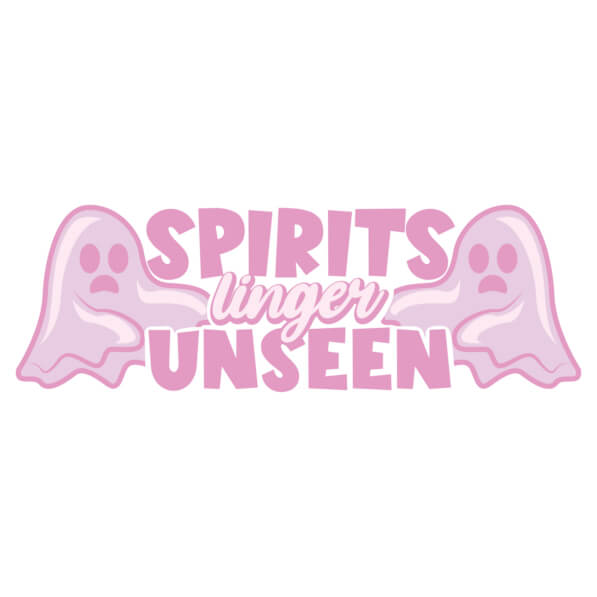 Download Spirits Linger Unseen with Ghosts Quotes Online - Creative Fabrica