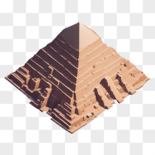 Télécharger Structure pyramidale avec des côtés en gradins Dessins animés En Ligne - Creative ...