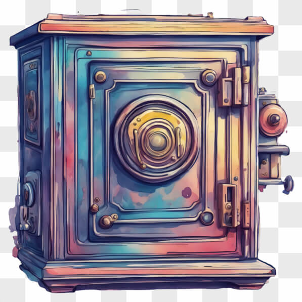 Download Vintage Safe with Intricate Design Cartoons Online - Creative ...