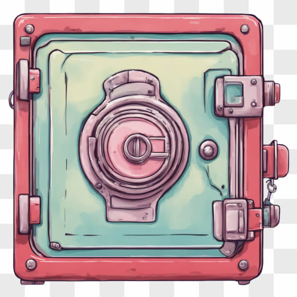 Download Vintage Safe with Colorful Design Cartoons Online - Creative ...