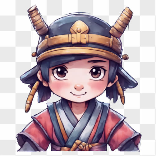 Descarga Personaje animado encantador con sombrero tradicional Cartoons ...