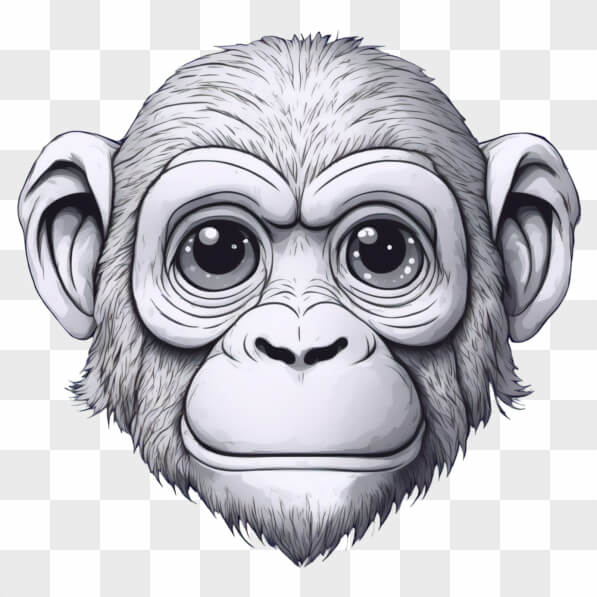 Download Stylized Monkey Face Illustration Cartoons Online - Creative ...