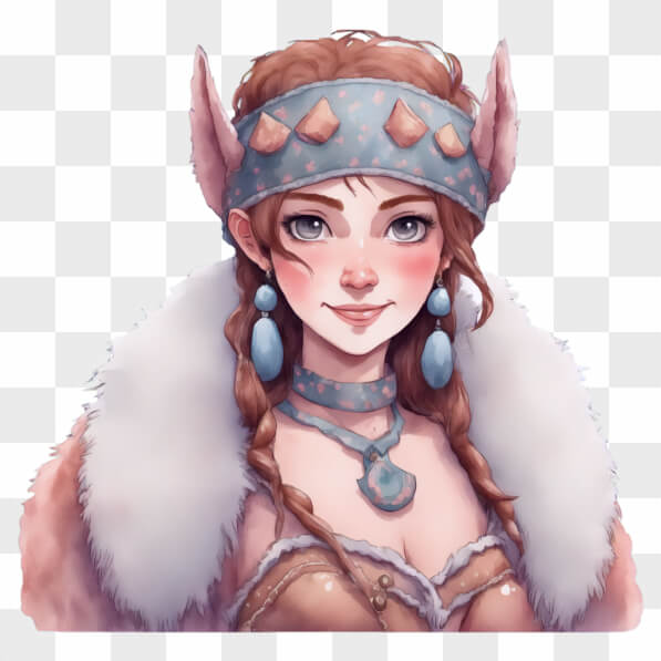 Descarga Retrato de Personaje de Fantasía Cartoons En Línea - Creative Fabrica