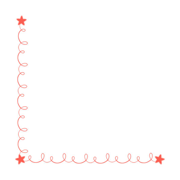 Download Whimsical Spiral Design with Red Stars Borders & Corners ...