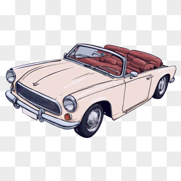 Download Vintage Convertible Car Cartoons Online - Creative Fabrica