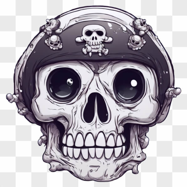 Download Gestileerde Cartoon Schedel met Helm Cartoons online op ...
