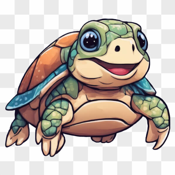 Download Cute Cartoon Turtle Cartoons Online - Creative Fabrica
