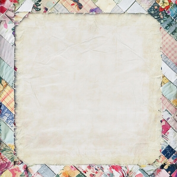 Descarga Papel en blanco con un borde de patchwork Fondos En Línea - Creative Fabrica