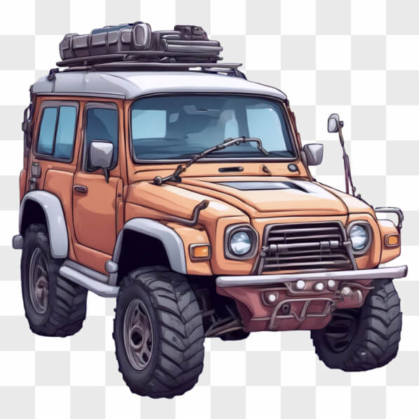 Download Rugged Off-Road Vehicle Cartoons Online - Creative Fabrica