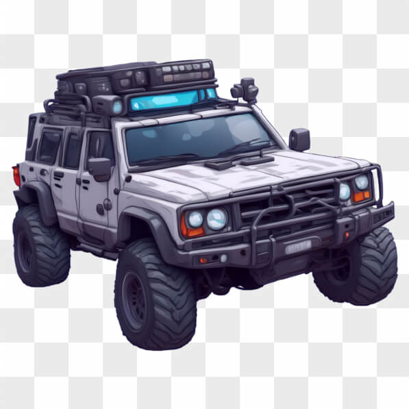 Download Stylized Off-Road Vehicle Cartoons Online - Creative Fabrica
