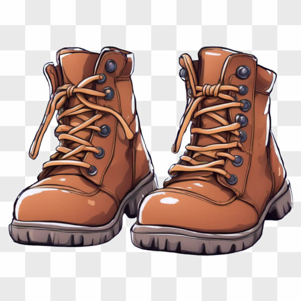 Download Stylish Brown Boots Cartoons Online - Creative Fabrica