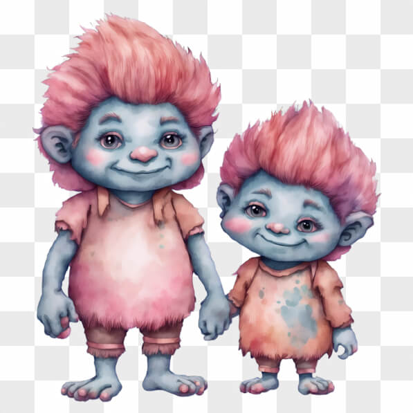 Download Whimsical Troll Characters Cartoons Online - Creative Fabrica
