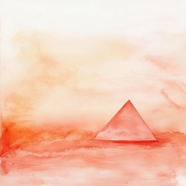 Download Watercolor Pyramid in Orange Tones Backgrounds Online ...