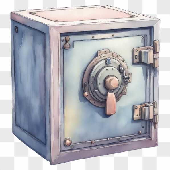 Download Vintage Safe with Intricate Lock Mechanism Cartoons Online ...