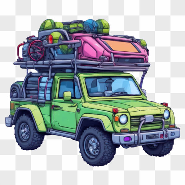 Download Adventure-ready Off-road Vehicle Cartoons Online - Creative ...