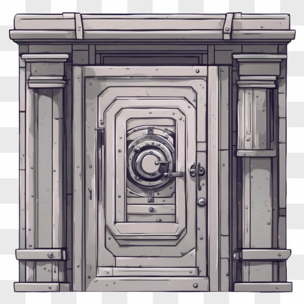 Download Heavy Vault Door Cartoons Online - Creative Fabrica