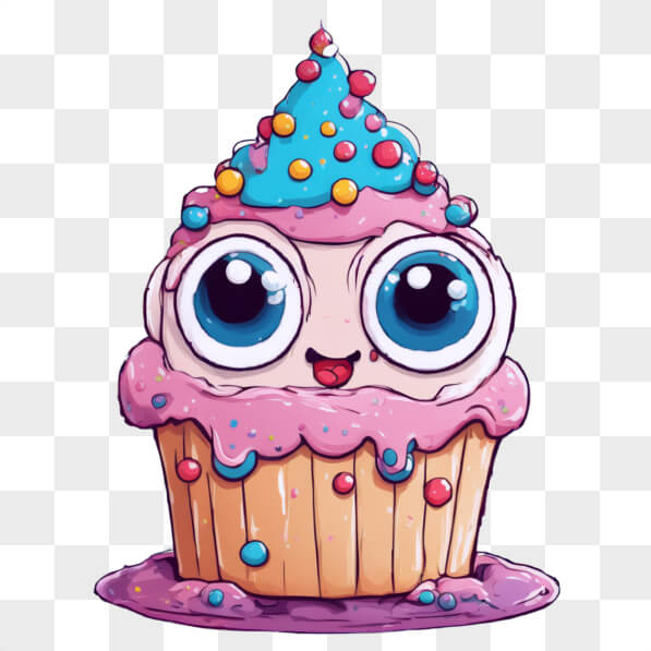 Download Whimsical Animated Cupcake with Sprinkles Cartoons Online ...