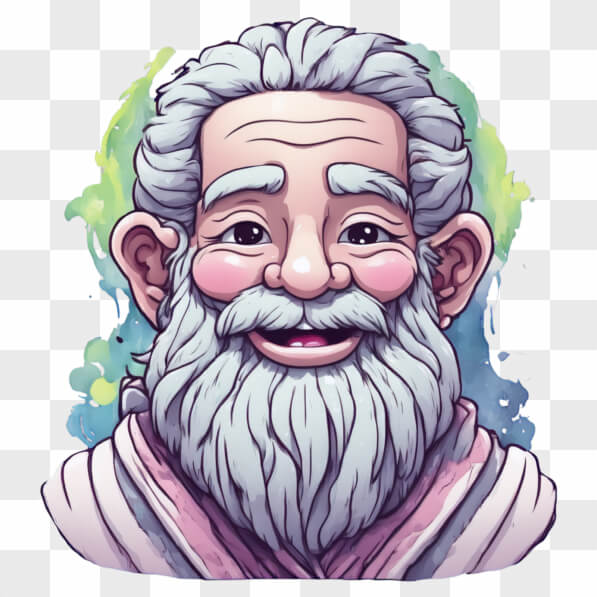 Download Smiling Wise Character Cartoons Online - Creative Fabrica