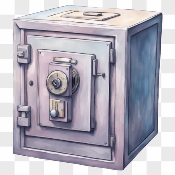 Download Vintage Safe with Combination Lock Cartoons Online - Creative ...
