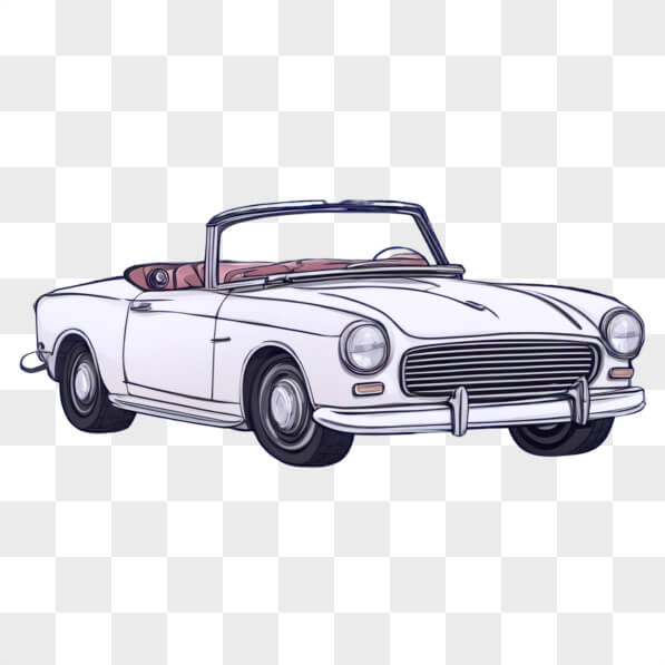 Download Vintage Convertible Car Cartoons Online - Creative Fabrica