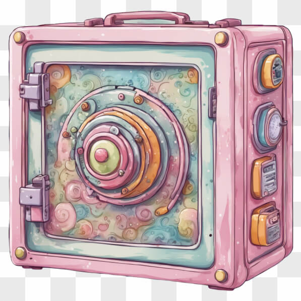 Download Colorful artistic safe with swirling patterns Cartoons Online ...