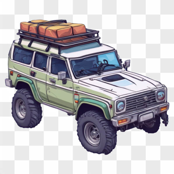 Download Stylized Off-Road Vehicle Cartoons Online - Creative Fabrica