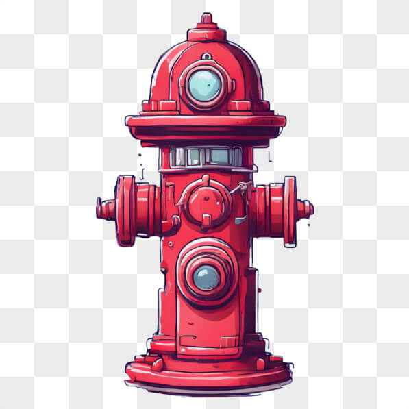 Download Red Fire Hydrant Cartoons Online - Creative Fabrica