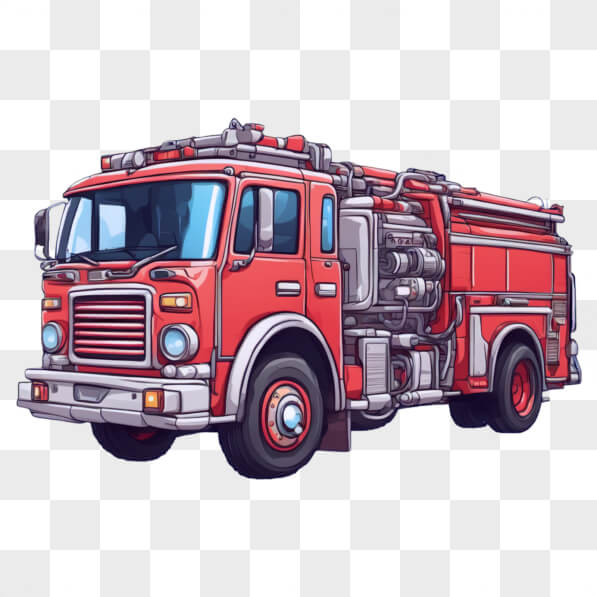 Download Illustration of a Fire Truck Cartoons Online - Creative Fabrica
