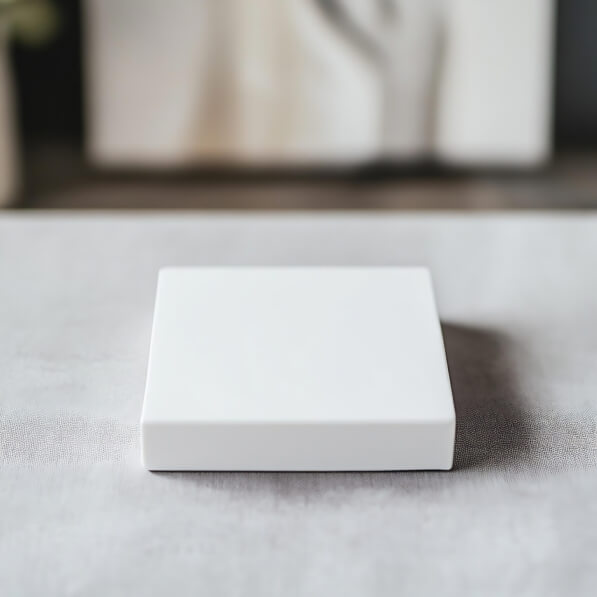 Download Minimalist White Square Object on Textured Surface Mockups ...
