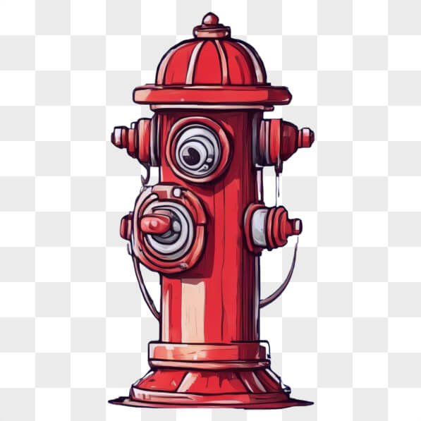 Download Red Fire Hydrant Cartoons Online - Creative Fabrica