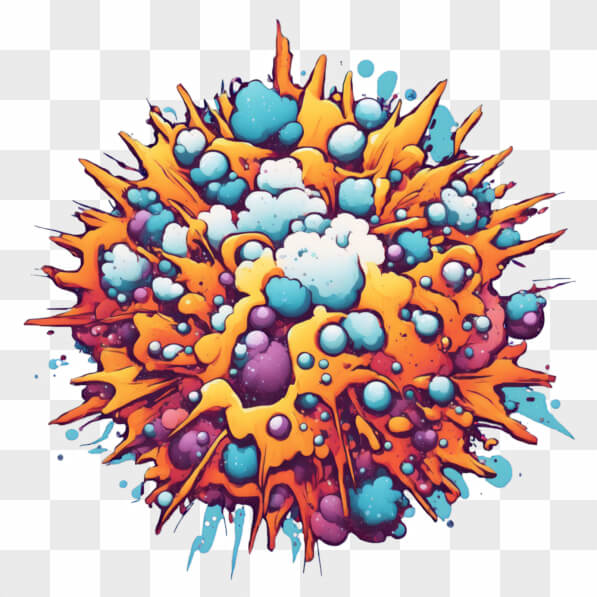 Download Colorful Abstract Explosion Cartoons Online - Creative Fabrica