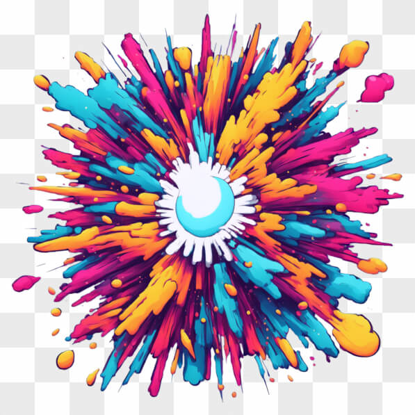 Download Colorful Explosion Abstract Art Cartoons Online - Creative Fabrica