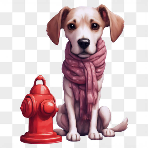 Download Dog with Fire Hydrant Cartoons Online - Creative Fabrica