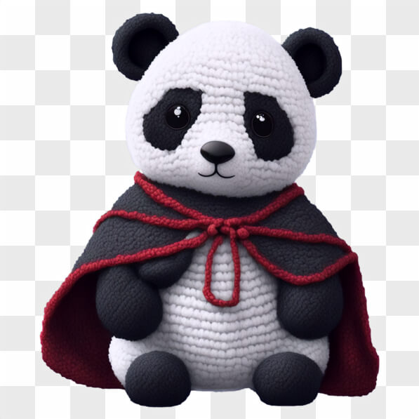 Baixe Urso Panda de Pelúcia com Capa Cartoons - Creative Fabrica