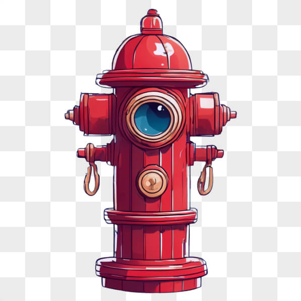 Download Cartoon Red Fire Hydrant with Blue Eye Cartoons Online ...