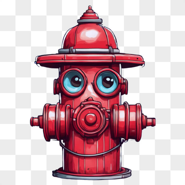 Download Cartoon Red Fire Hydrant with Big Eyes Cartoons Online ...