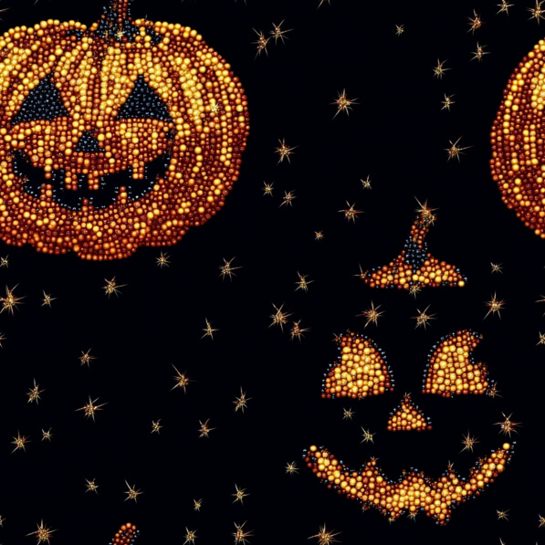 Descarga Calabazas de Halloween con estrellas Patrones En Línea ...