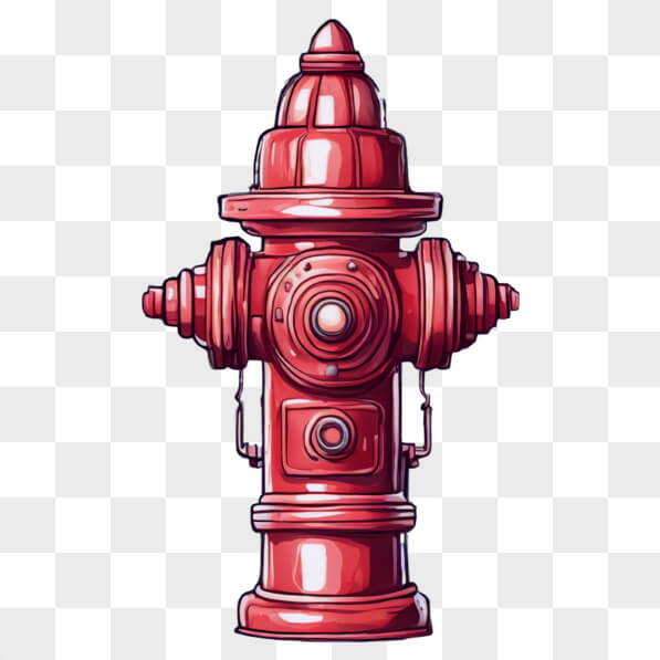 Download Red Fire Hydrant Cartoons Online - Creative Fabrica