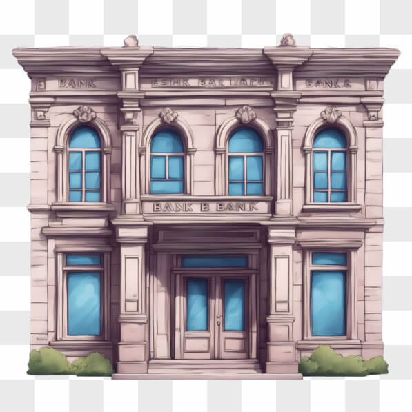 Download Grand Bank Building Cartoons Online - Creative Fabrica