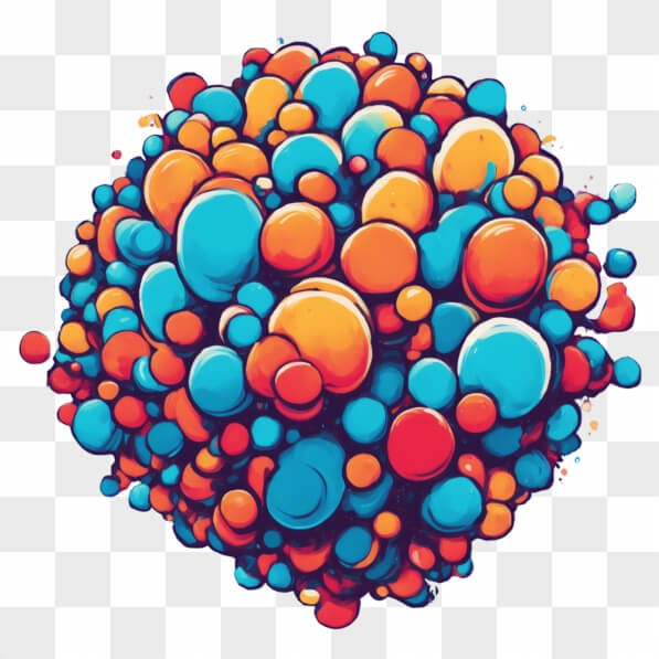 Download Colorful Bubble Cluster Cartoons Online - Creative Fabrica