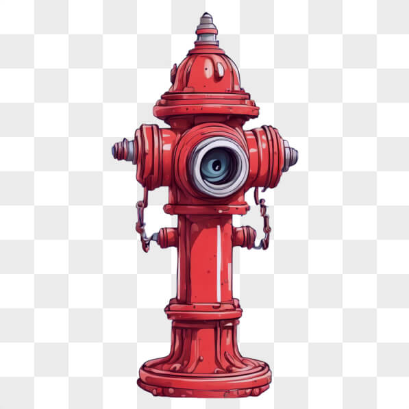 Download Stylized Red Fire Hydrant Cartoons Online - Creative Fabrica