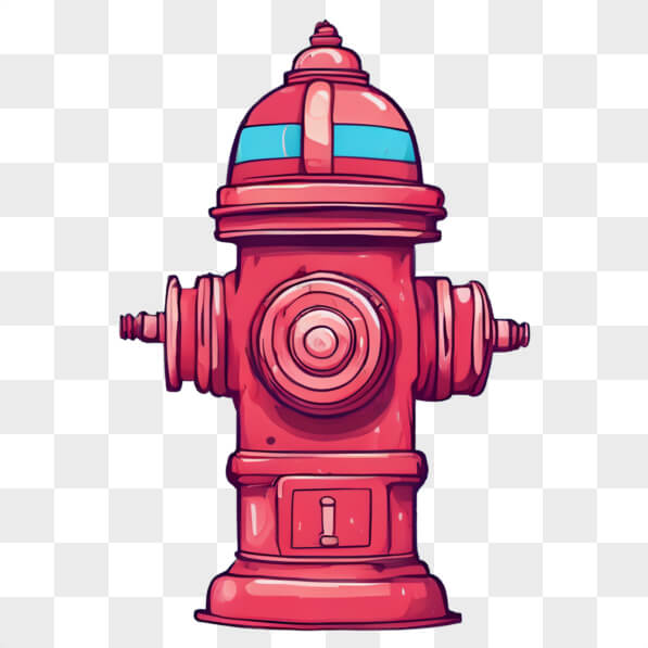 Download Stylized Red Fire Hydrant Cartoons Online - Creative Fabrica