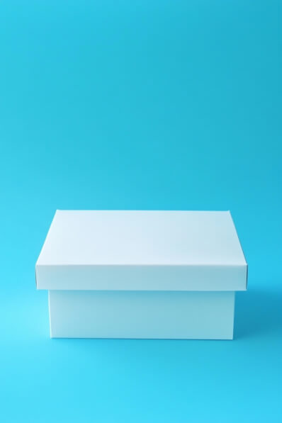 Download Plain White Box on Blue Background Mockups Online - Creative ...