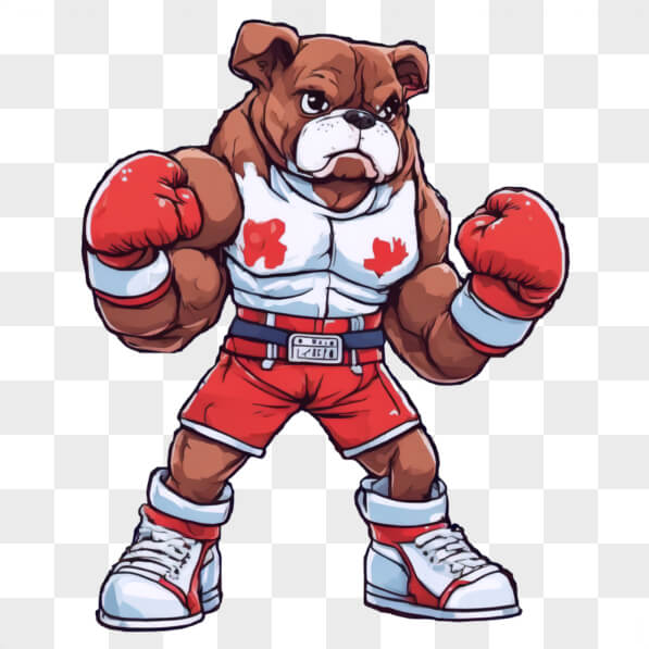 Descarga Boxer Bulldog Musculoso Cartoons En Línea - Creative Fabrica